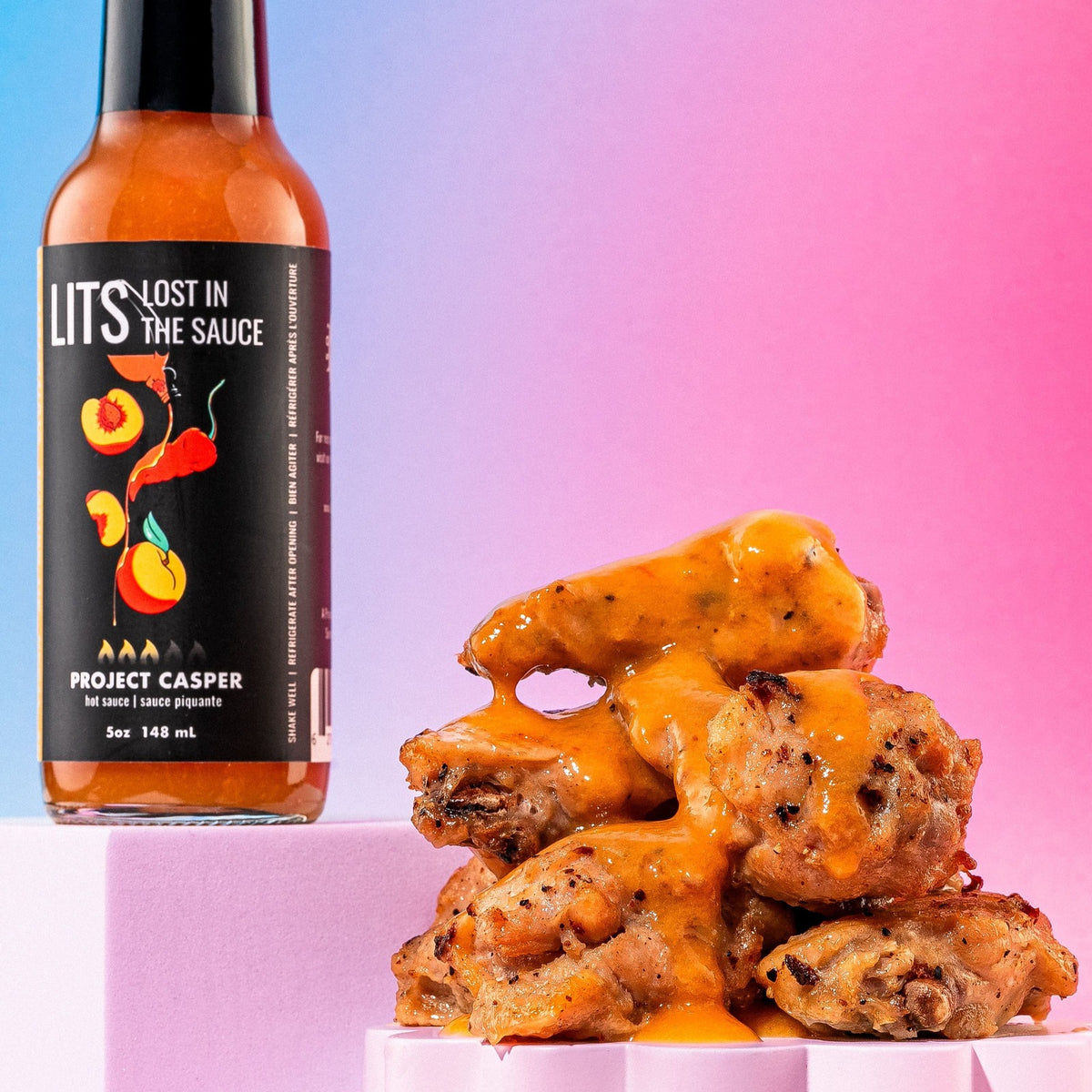 Project Casper - Peach Maple Hot Sauce – Lost in the Sauce
